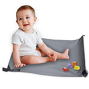 Airplane Footrest for Kids,Toddler Airplane Seat Extender,Foot Hammock for Baby Airplane Travel Accessories,Plane Foot Hammock Foot Rest for Airplane Flights(Grey)