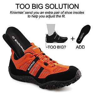 Knixmax Women's Hiking Shoes Lightweight Non-Slip Climbing Trekking Sneakers for Woman Camping Backpacking Shoe Grey Size 8 US/EU 39