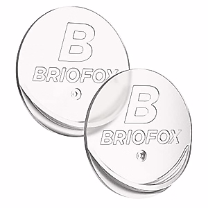 BRIOFOX Shower Curtain Rod Holder 3M Adhesive | Heat Resistant | Waterproof | Max Load 60 lbs Shower Rod Retainer for Wall, 2 Pack, Transparent (Rod Not Included)