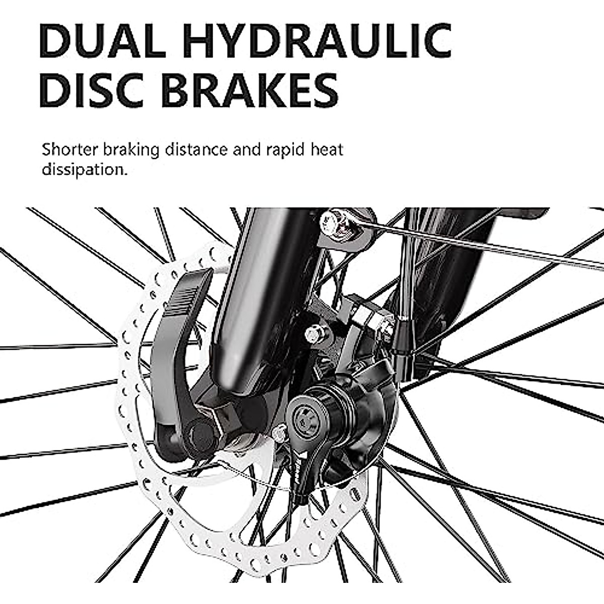 Asomtom 350W Aluminum Alloy Electric City Cruiser Bike, 26" x 3.0" Tires, Removable Battery, 40-Mile Range, 20+ MPH Speed, Shimano 7-Speed, UL Certified