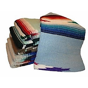 Large Recycled Fibers Diamond Yoga Woven Mat Throw 56" X 72" Blanket