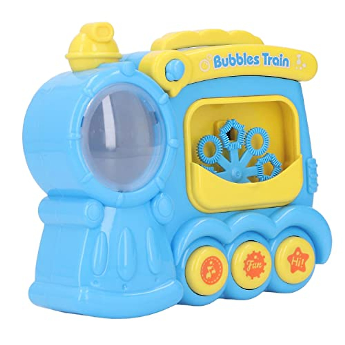 Automatic Bubble Blower Battery Operated Bubble Machine Bubble Maker Bubble Machine Electric Bubble Maker 8 Holes Automatic Bubble Blower Bubble Machine with Light Music for Indoor (Blue)