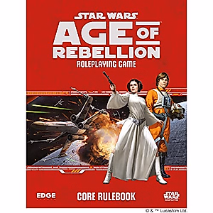 EDGE Studio Star Wars Age of Rebellion Core Rulebook | Roleplaying Game | Strategy Game | Adventure Game for Adults and Kids | Ages 14+ | 2-8 Players | Average Playtime 1 Hour | Made