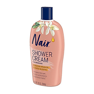 Nair Moroccan Argan Oil Shower Cream Hair Remover, 13.0 oz.