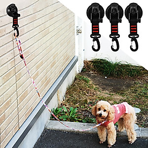 PRETYZOOM 4pcs Heavy Duty Suction Cup With Hooks, Garage Strong Suction Cup Vacuum Suction Cups With Securing Hook, No Hole Punched, Outdoor Camping Supplies