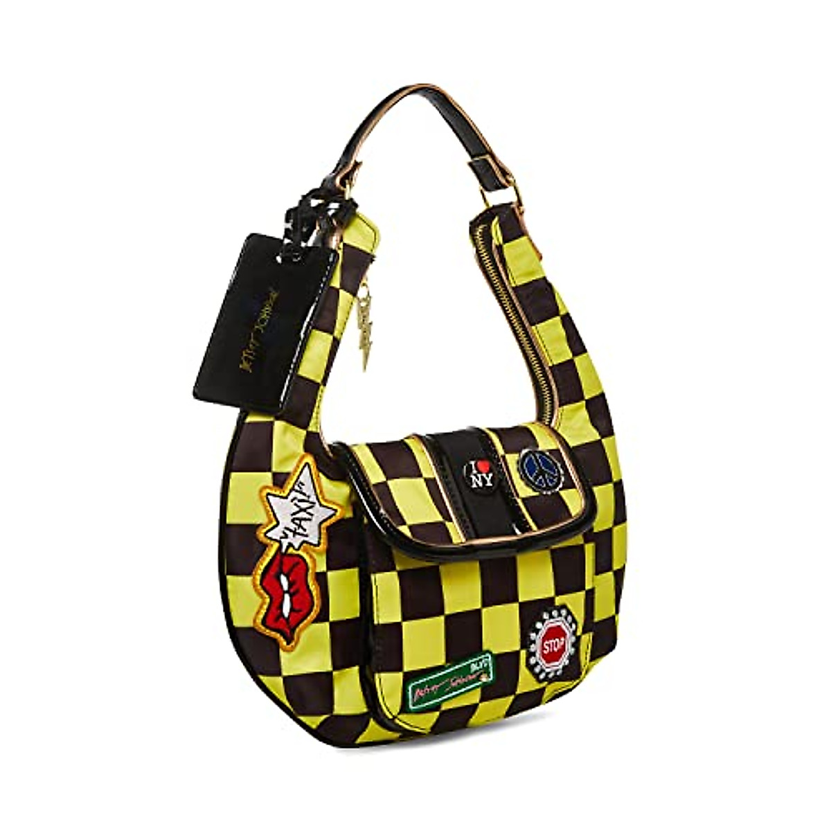 Betsey Johnson Hail Shoulder Bag, Black Multi