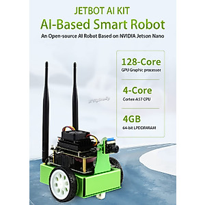 JetBot AI Kit Based on Jetson Nano to Build Smart AI-Based Robot JetBot with Front Camera Eye and ROS Nodes Code Dual Mode Wireless WiFi Bluetooth Facial Recognition Object Tracking etc @XYGStudy