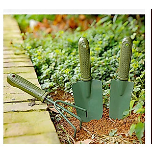 Ansellf Gardening Plant Shovel Pot 3 Pieces Small Gardening Tools Seed Handheld Shovel Rake Spade