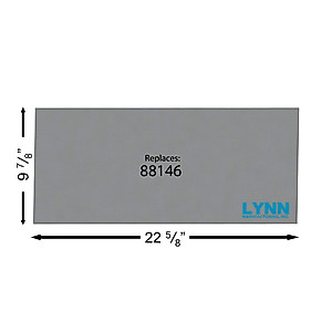 Lynn Manufacturing Replacement US Stove & Ashley Baffle Board Refractory Insulation Models 2000, 2500, AC200 & AWC31, 88146, 2801A