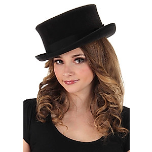 elope John Bull Vintage Steampunk Low Profile Black Top Hat Standard