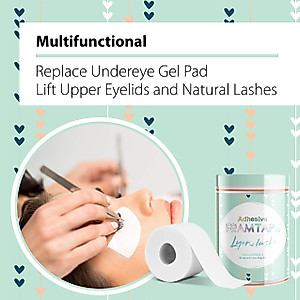 Lyon Lash Foam Tape | Medical Elastic Eyelash Tapes for Eyelash Extensions | Eyelash Extension Supplies Under Eye Pads Lint Free Patches Hypoallergenic Latex Free (1 inch x 4)