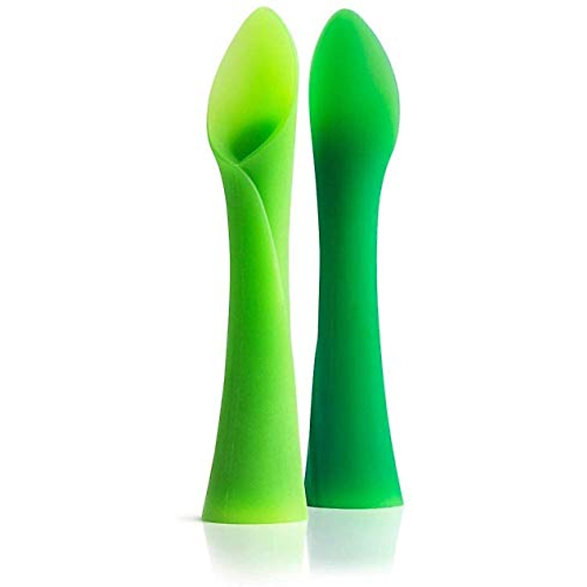 Olababy 100% Silicone Training Cup with Straw Lid (Mint) and Training Spoon Set Bundle