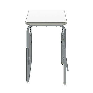 Safco Products AlphaBetter 2.0 Height – Adjustable Student Desk with Swinging Footrest Bar, Sit to Stand, 22"-30", Dry Erase