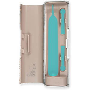 Oral-B Genius Series Travel Toothbrush Kit with Charging Function for 1 Handpiece and 2 Toothbrush Heads | Set Includes Travel Case and US-Charging Cable (Dragonfly Gold)