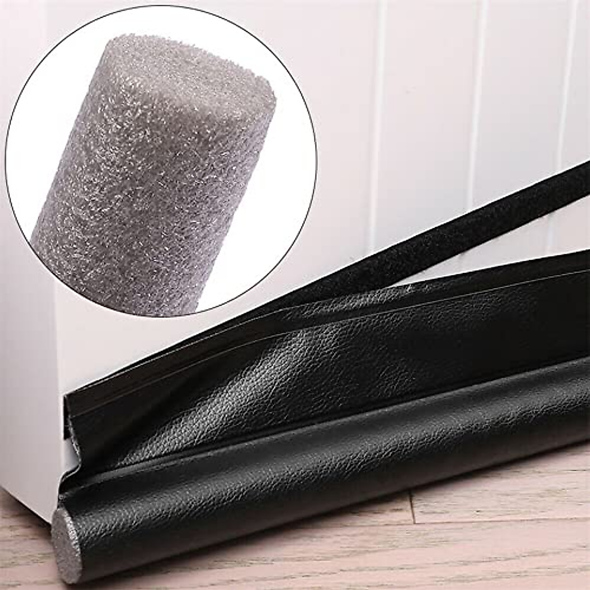 Under Door Draft Stopper 37 Adjustable Window Door Sweeps Easy to Cut and Washable Energy Saving Reduce Noise Window p15414 0