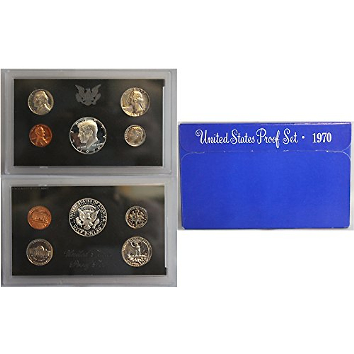 1970 S -1979 US Mint Set Clad Proof Set Run 57 coins
