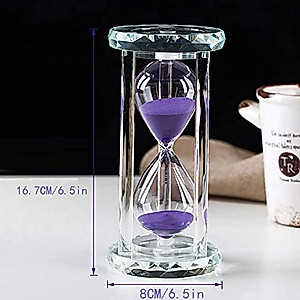 30 Minute Hourglass Timer with Purple Sand and Gift Box