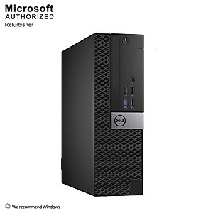 Dell OptiPlex 5040 SFF High Performance Business Desktop Computer, Intel Quad Core i7-6700 up to 4.0GHz, 8G DDR3L, 256G SSD, WiFi, BT, 4K Support, DP, HDMI, Windows 10 Pro 64 En/Sp/Fr(Renewed)