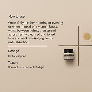 Aesop B Triple C Facial Balancing Gel - Lightly Hydrating with Vitamins B and C to Replenish and Balance Skin - 2.1 Oz