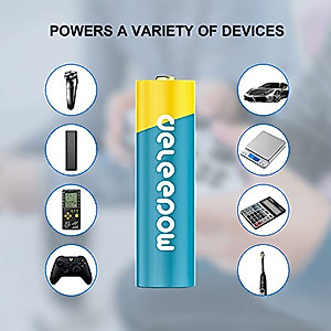 Deleepow AA Rechargeable Batteries 3200mAh Nimh AA Rechargeable Batteries 16-Pack 1.2V 1200 Cycle Highly Conductive Gold-Plated Anode(Only Battery)