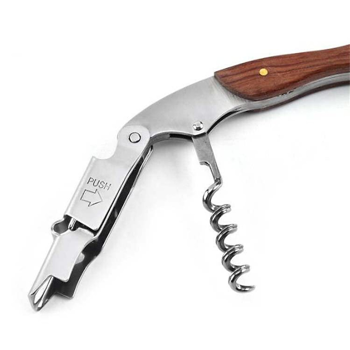 MLK Home Accessories Multifunctional Wooden Corkscrew Wine Bottle Opener