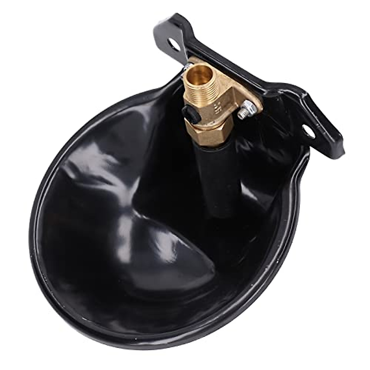 Acouto Sheep Water Bowl, Sheep Water Bowl Stainless Steel Copper Valve Touch Switch Thickened Automatic Goats Drinking Waterer for Farm Supplies Livestocktool