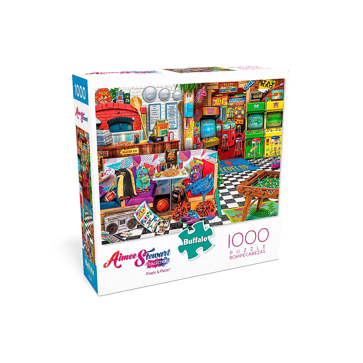 Buffalo Games - Aimee Stewart - Pixels and Pizza - 1000 Piece Jigsaw Puzzle