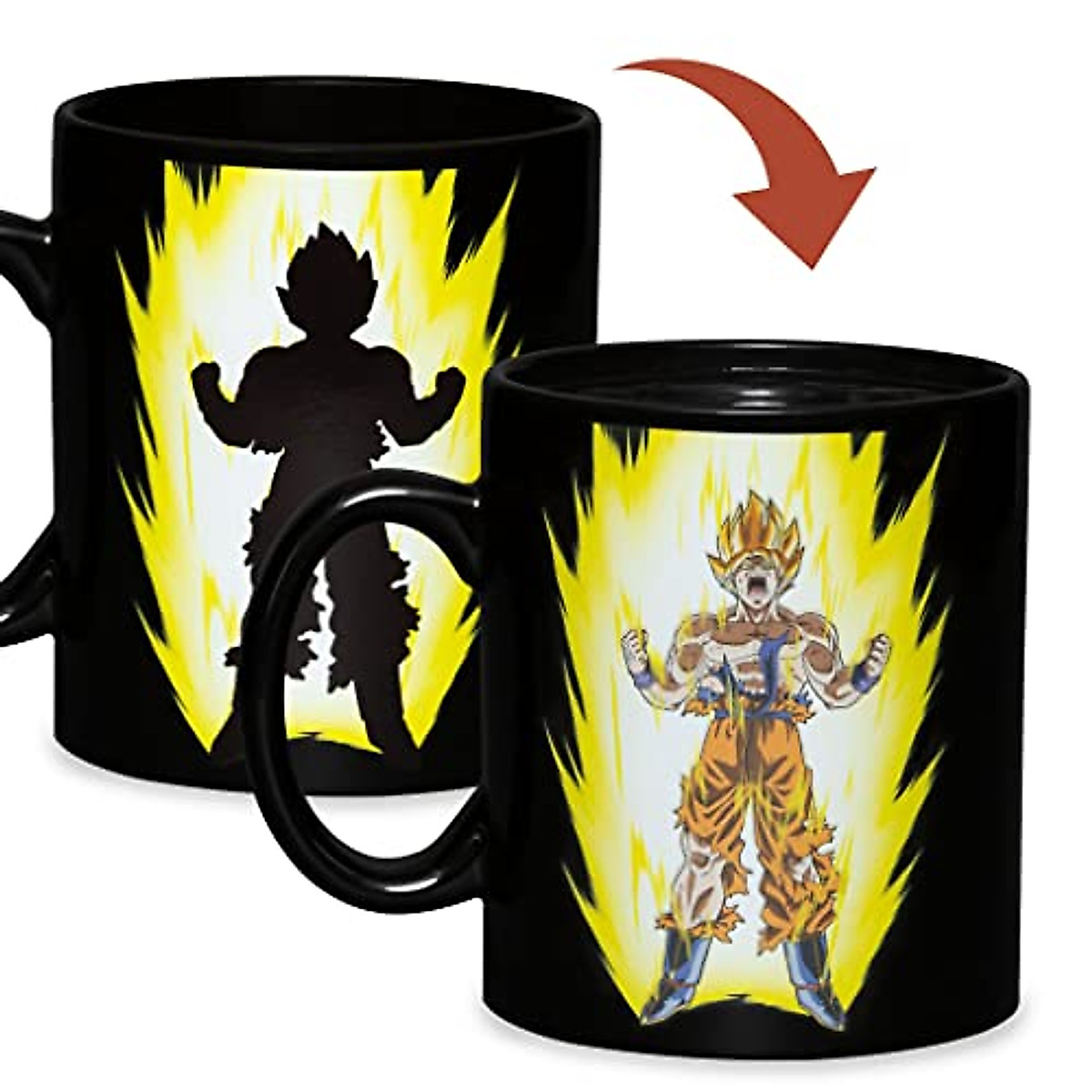 Fundom Super Saiyan Goku 16 oz. Heat Reactive Ceramic Coffee Mug