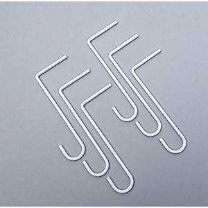 Solid White (6 Pack) Alumahangers ® Made in USA. Powder Coated Steel for Non Insulated Solid Patio Cover Hanger - Easy to use and Great for The Heavier Decorating Items! 3"x 8"
