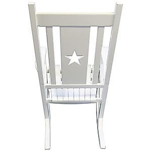 Leigh Country Heartland Star Cut Out, White Rocking Chair