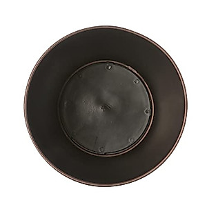 Bath Bliss 5 Liter Small Wastebasket | Round Open Top | Trash Can | Bathroom | Bedroom | Kitchen | Office | Dorm | Disposal Waste Bin | Garbage | Oil Rubbed Bronze