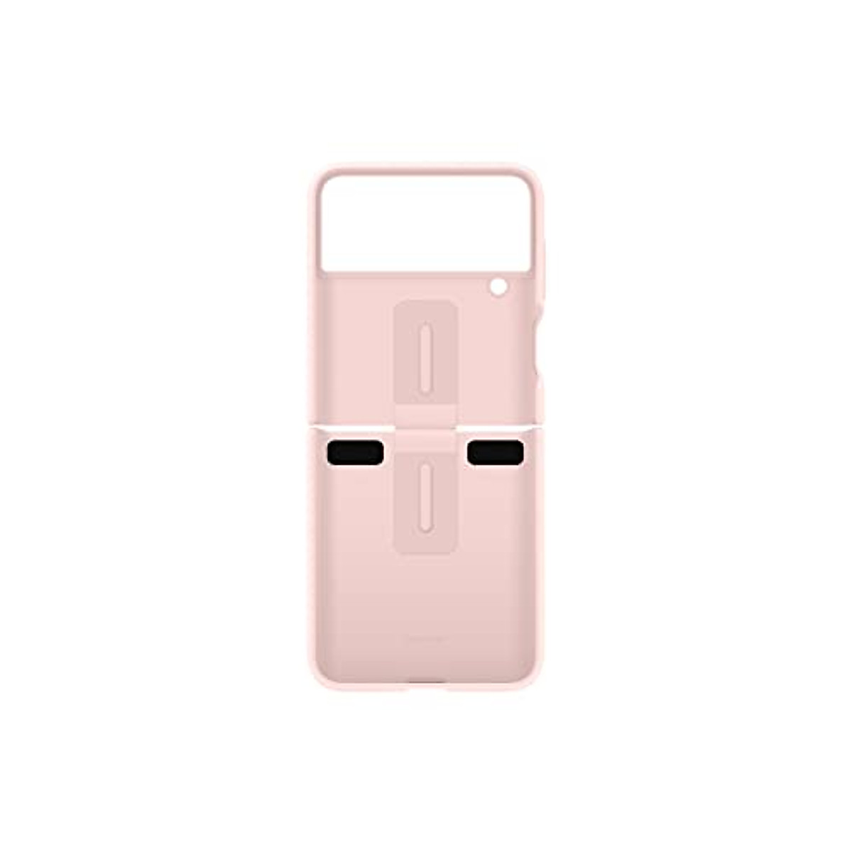 SAMSUNG Galaxy Z Flip 4 Silicone Cover with Ring, Protective Phone Case with Finger Loop, Matte Finish, Bold Style, Handheld Design, US Version, Pink