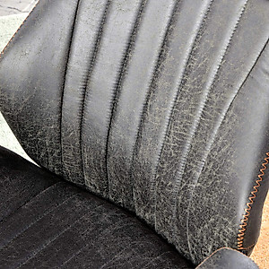 XIZZI Ergonomic Chair, Modern Computer Desk Chair,high Back Leathe Office Chair with Lumbar Support for Executive or Home Office (Gray-Black)