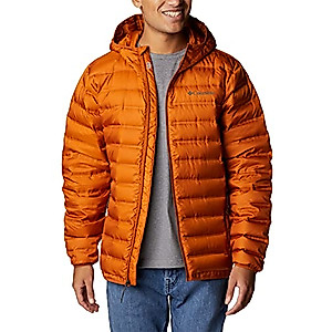 Columbia Men's Lake 22 Down Hooded Jacket, Warm Copper, Large