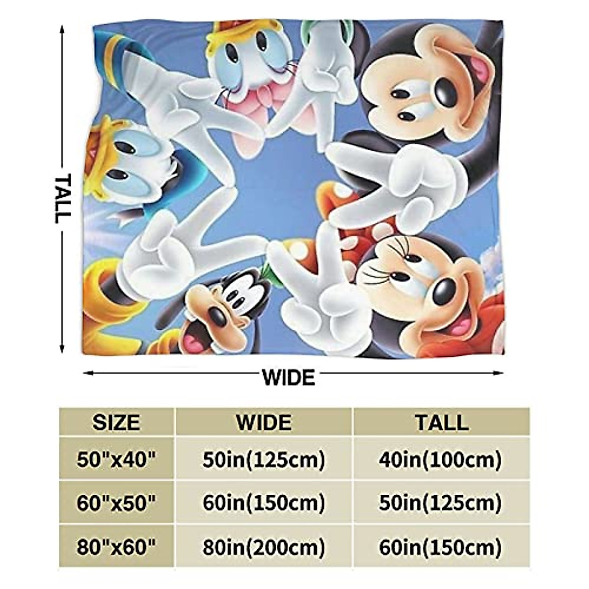 Throw Blanket Flannel Blankets Cozy Lightweight Couch Blanket for Adults and Kids 50X40 Inch