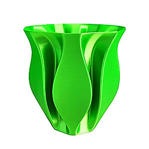 Silk Lime Green PLA Filament 1.75 mm 3D Printer Consumables 1kg Spool 2.2lbs Bright Green 3D Printing Material Fit Most FDM Printer Silky Metal-Like Shiny Metallic PLA Filament CC3D Green Color