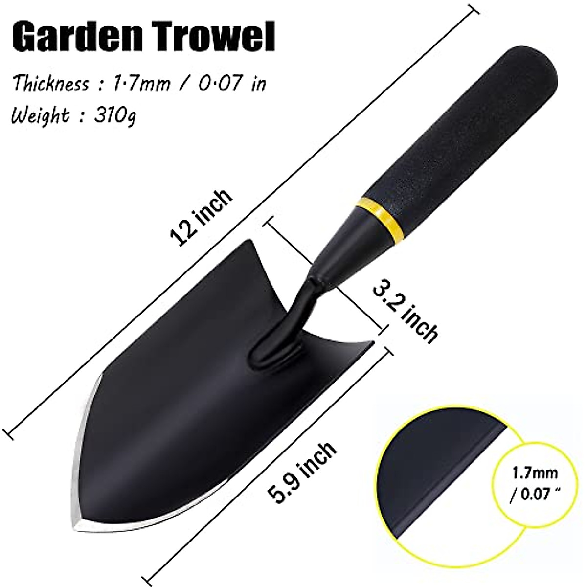 Heavy-Duty Garden Trowel - Durable & Strong Tool for Tough Soil