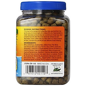 Zoo Med Natural Aquatic Turtle Food, 6.5 Ounce, Maintenance Formula