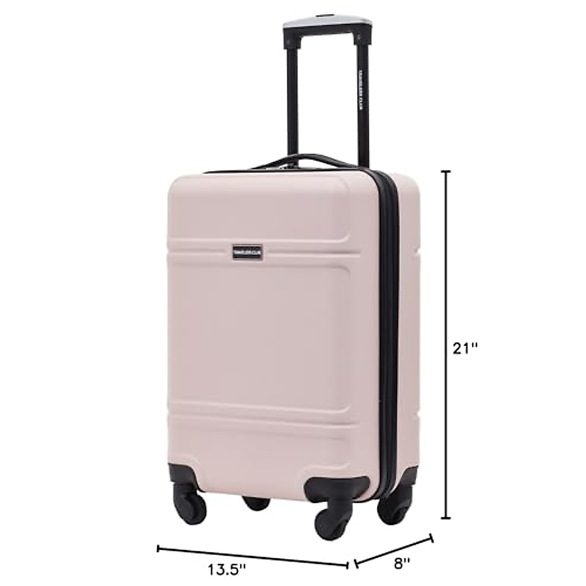 Travelers Club Skyline Spinner Luggage, Filmy, 22-Inch Carry-On