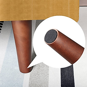 WANSE 56 inch Velvet Loveseat Sofa,Ginger Velvet Couch for Living Room, Couch with Solid Wood Frame, Easy Assembly, Couches for Living Room, Guest Room, Teenager's Room, and Small Apartment