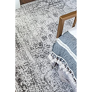 Unique Loom Sofia Collection Area Rug - Casino (8' x 10', Gray/ Beige)
