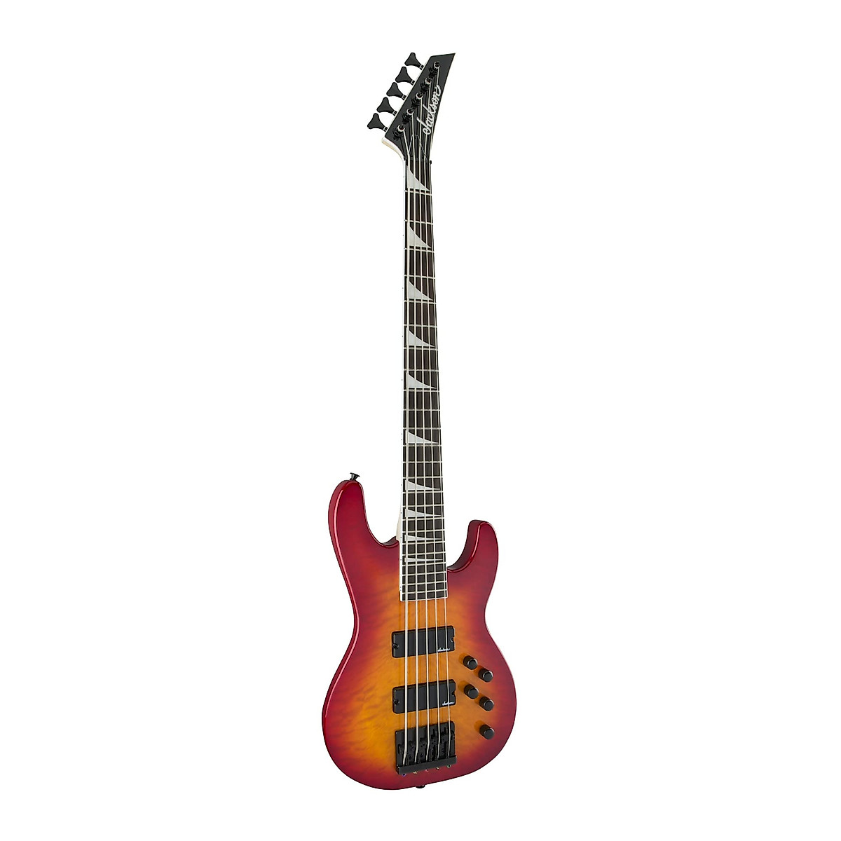 Jackson JS Series 5-String Concert Bass JS3VQ, Cherry Burst, Amaranth Fingerboard