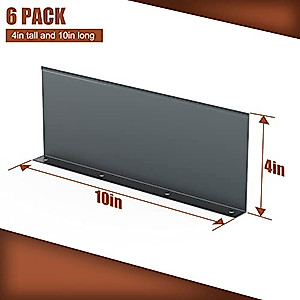 BJADE'S Gutter Valley Splash Guard,6 Pcs Aluminum Roof Valley Splash Shield Gutter Guard.for Straight,Flat Roofs,Corner,10 inch Each