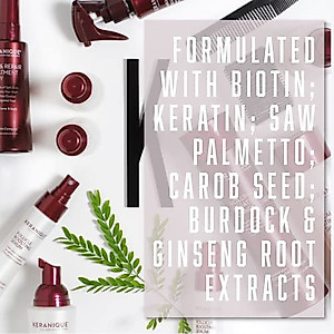 Keranique Curl Preserve Volumizing Shampoo and Conditioner Set for Hair Repair and Growth with Biotin and Keratin Amino Complex, Sulfate and Parabens Free, 8 fl oz ea