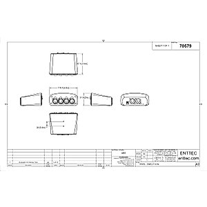 Enttec D-Split 70579 DMX 4 Port Isolated Splitter / Isolator (5-Pin)