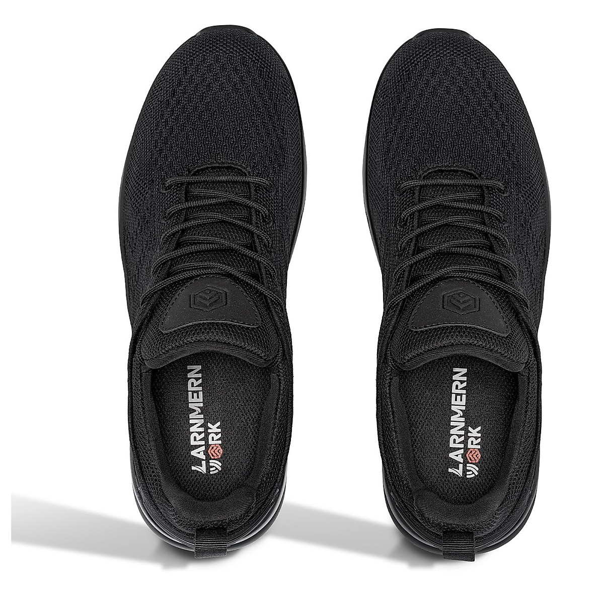 LARNMERN Womens Slip On Shoes Work Non Slip Sneakers Walking Water Resistant Zapatillas Zapatos Trabajo Food Service Chef Kitchen(Light Black,10)