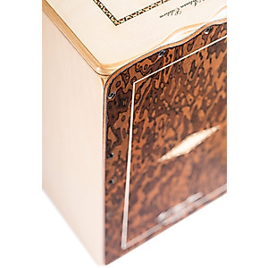 Meinl Artisan String Cajon with Canyon Burl Frontplate / Baltic Birch Body - MADE IN SPAIN - Seguiriya Line, 2-YEAR WARRANTY (AESELCB)