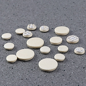 ROSENICE 17pcs Clarinet Pads Bb Clarinet Woodwind Instrument Pads
