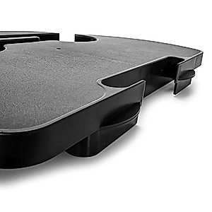 Camco Zero Gravity Chair Tray - Features 2 Cup Holders & Built-in Hook for Bags - Textured Non-Slip Surface & Drainage Holes in Cup Holders (51834)