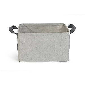 Brabantia - Foldable Laundry Basket - Compact Storage Box - Water Resistant Coating - Multi-Functional - Laundry Hamper - Bathroom - Collapsible - Grey - 9 Gal